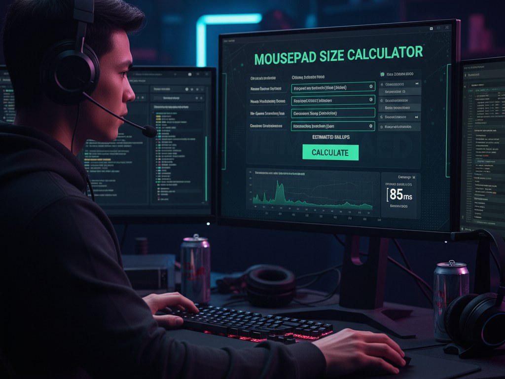 Mousepad Size Calculator - Find Perfect Gaming Mat Dimensions 2025 | Free