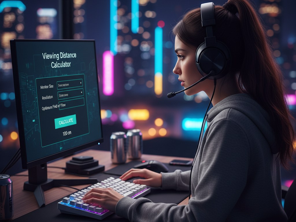 Gaming Viewing Distance Calculator | Optimal Monitor Distance & FOV Guide
